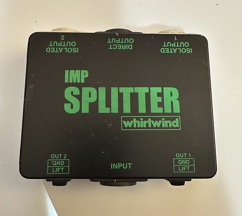 Whirlwind IMP SPLITTER 1 in 3 out 1980'S - Black/Green | Reverb