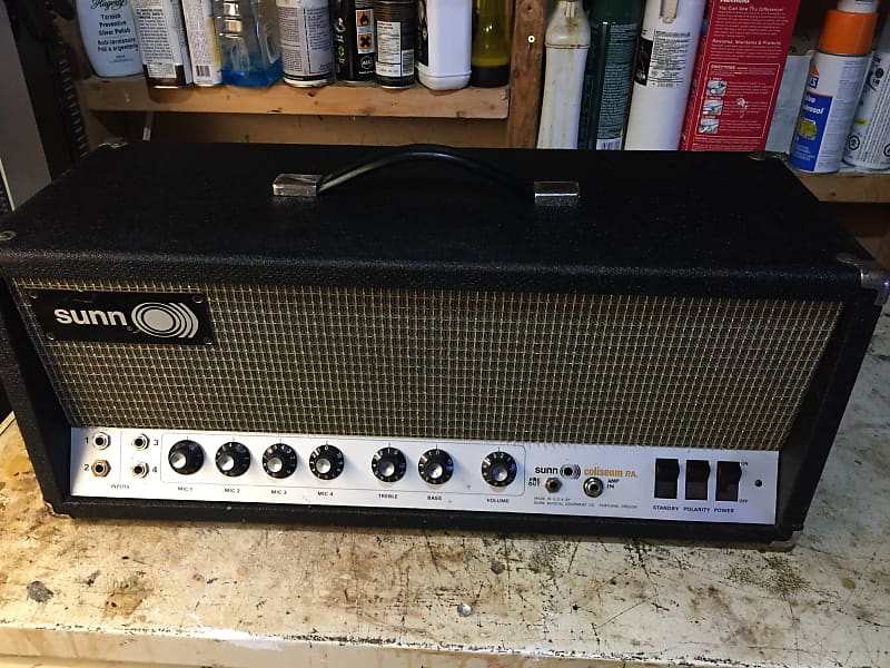 Sunn Coliseum PA 1969 Black | Reverb