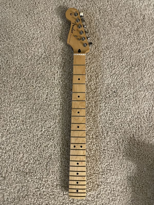 Left handed Loaded Fender Loaded Stratocaster Neck with | Reverb
