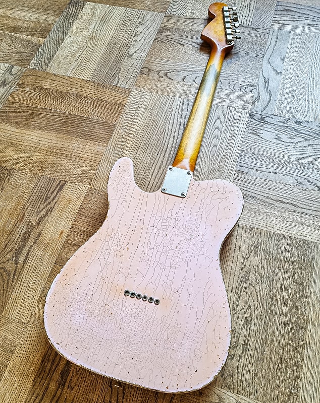 Fender Telecaster Shell Pink with 1966 Jazzmaster neck and | Reverb