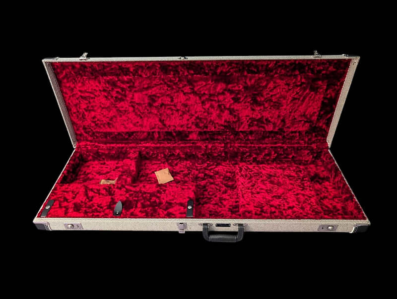 Fender Jim Root Jazzmaster Deluxe Black Tweed Hardshell Case | Reverb