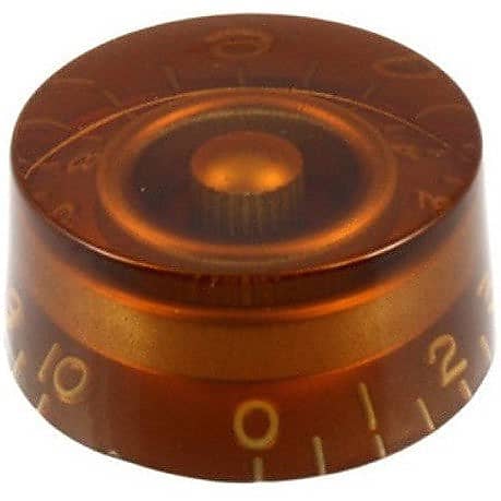 Guitar Control Knob Volume Tone Speed Knob Style Amber Les | Reverb