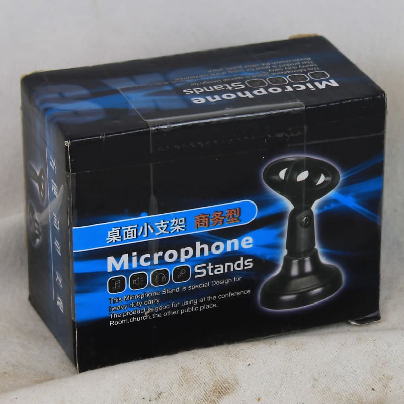 New Desktop Microphone Stands MIC-ST-MINI-ROUND-BK | Reverb