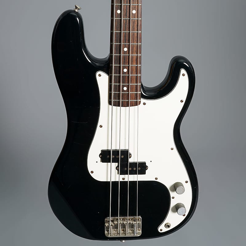 Fender JV Precision Bass 1982 - Black w/ Original Gigbag | Reverb