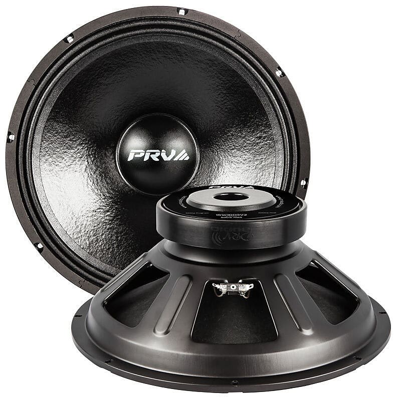2 x PRV Audio 15W1000V2 15" Woofer Pro Low Frequency Driver | Reverb