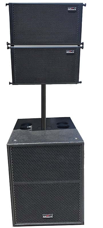 2x Admark A-2W, 10" Active Line Array Speakers + 1x Admark | Reverb