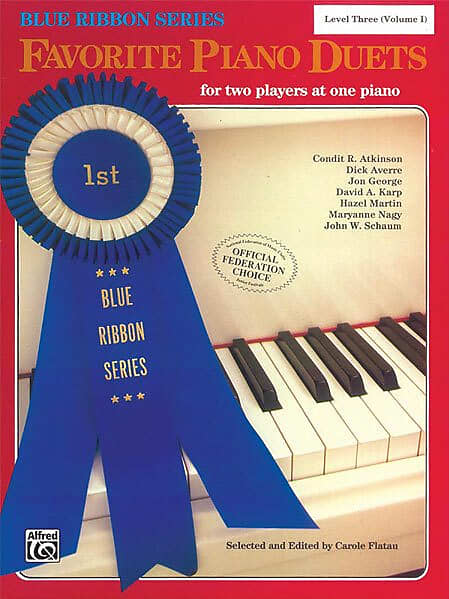 The Blue Ribbon Series: Favorite Piano Duets, Level 2, Volume | Reverb