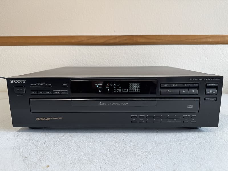 Sony CDP-C245 CD Changer 5 Compact Disc Player HiFi Stereo | Reverb