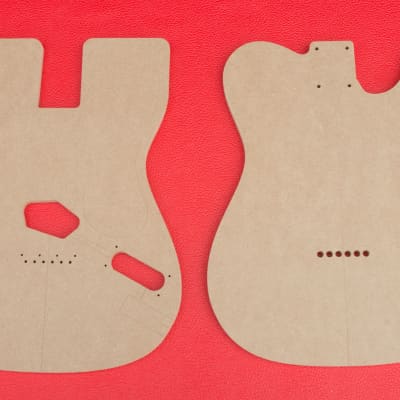 Fender Snakehead Telecaster Guitar Router Templates with Neck | Reverb