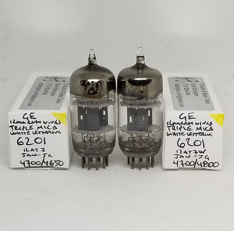 GE JAN 6201 Gray Plate Triple Mica Well Matched (3.1%) Pair | Reverb