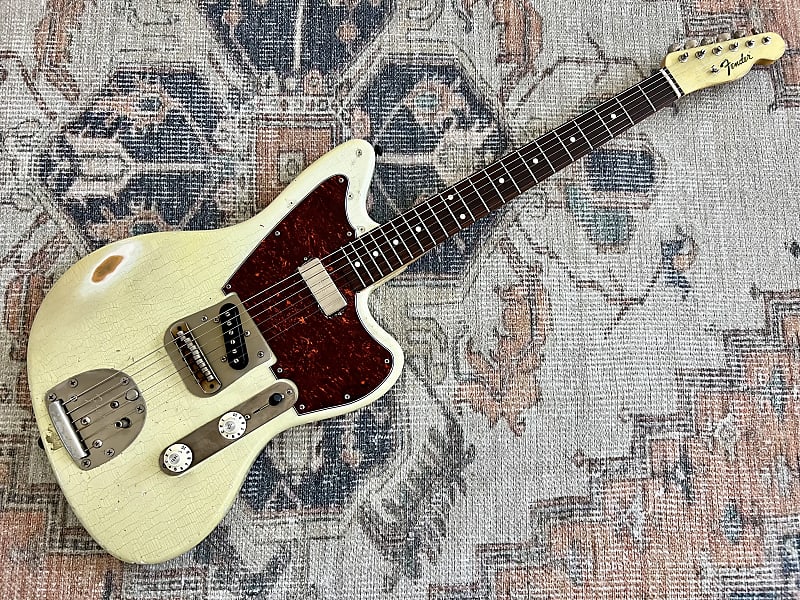 White Relic Offset Telecaster: Matching Headstock, Staytrem, | Reverb