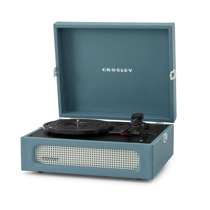 Mint Crosley Voyager 3-Speed Turntable W/Bluetooth - Blue | Reverb