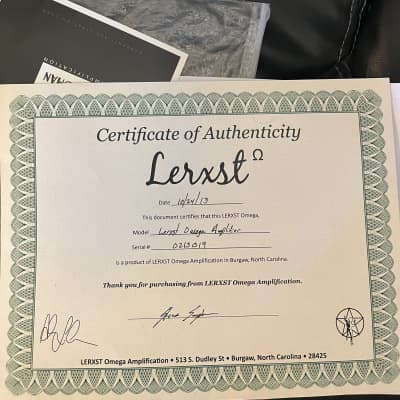 Lerxst Omega Alex Lifeson Mojotone 2013 50 Watt Guitar Head | Reverb