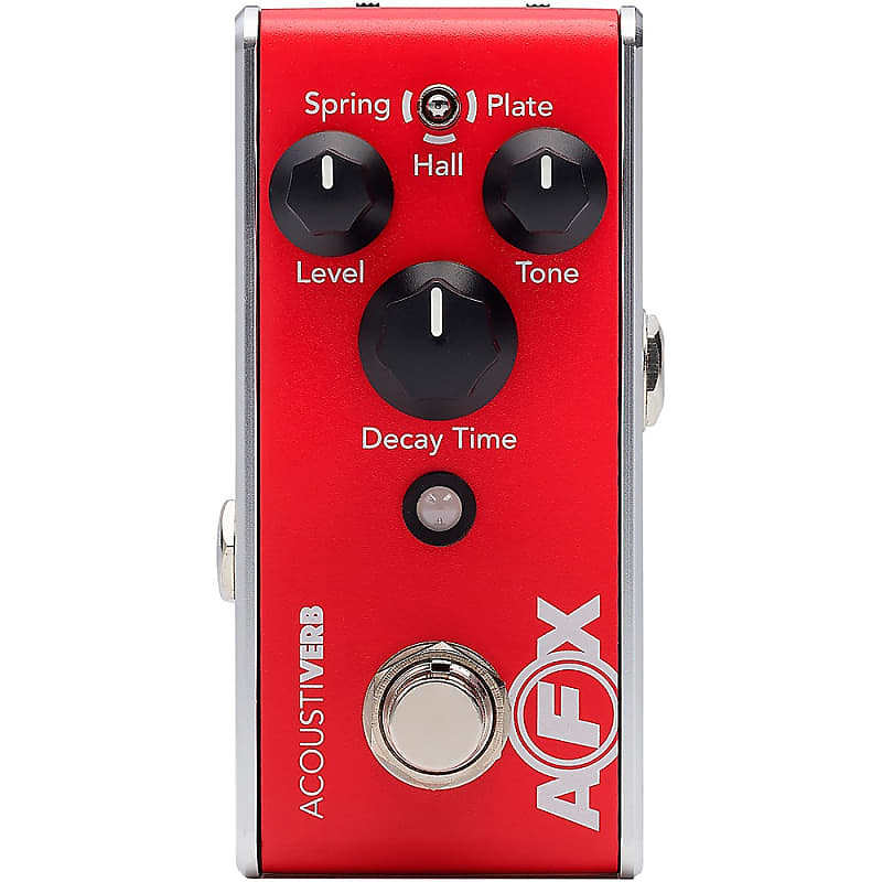 Fishman AFX AcoustiVerb Reverb Effects Pedal Red | Reverb