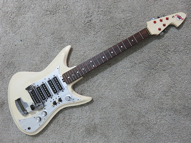 Vintage 1960s Teisco Shark Fin ET460 3 Pick Up Guitar MIJ | Reverb