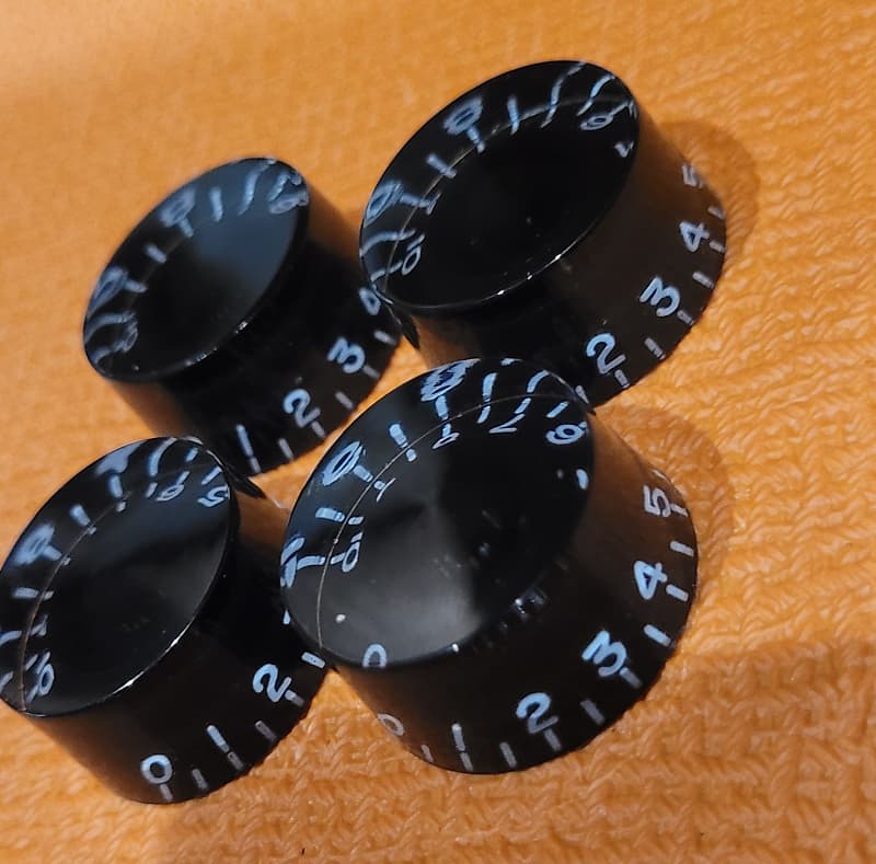 SET of 4: Gibson Speed Knobs - Black | Reverb