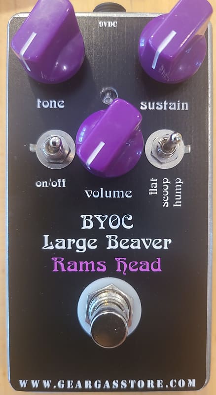 BYOC Large Beaver Rams Head Pedal Pre-Built | Reverb