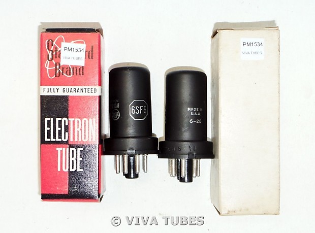NIB NOS Date Matched Pair RCA Radiotron 6SF5 Metal Vacuum | Reverb