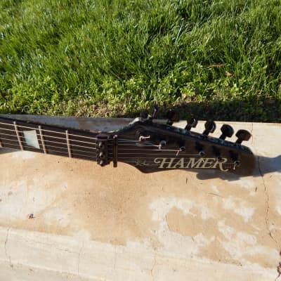 Hamer Steve Stevens Custom 1990 Black&White Granite | Reverb France