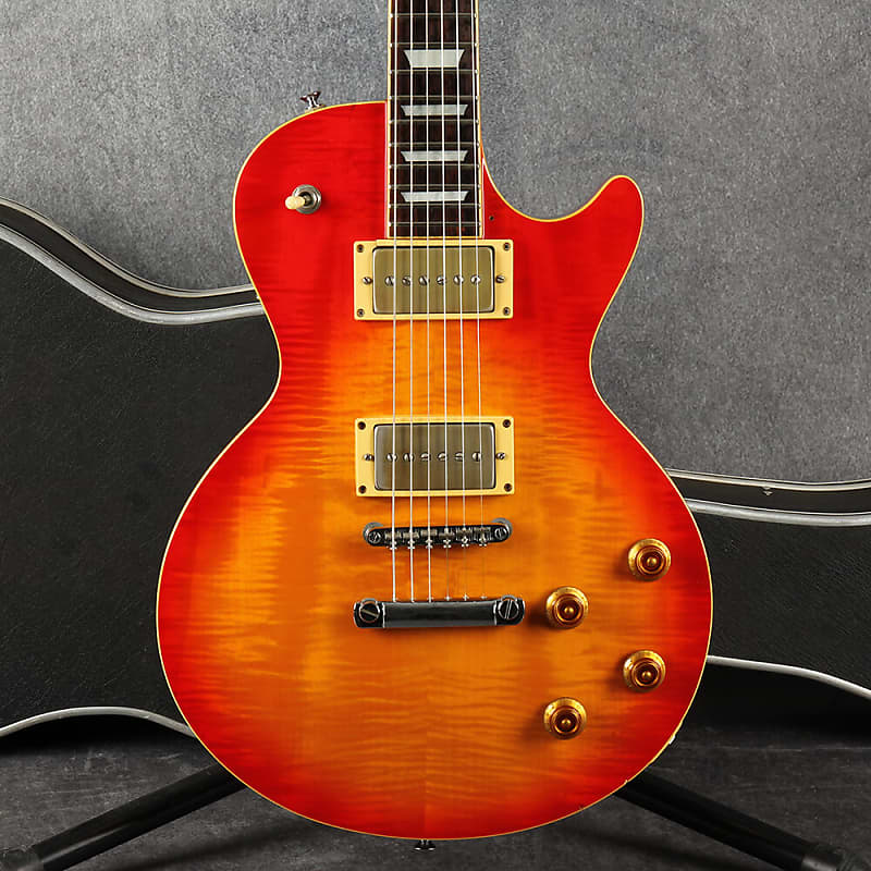 The Samick LP Style Electric Guitar - Sunburst - Hard Case - | Reverb