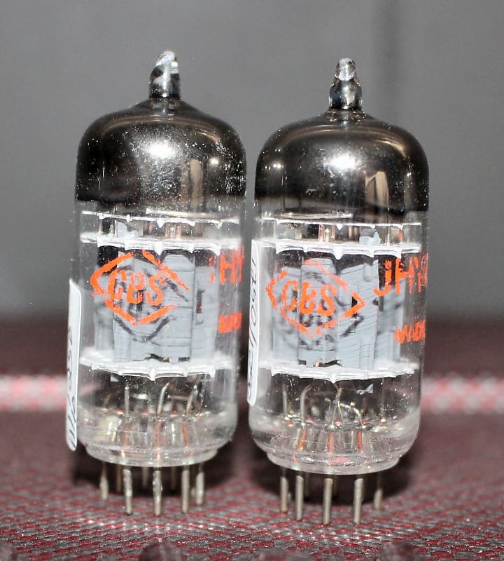 CBS JAN 5751 WA 12AX7 PERFECT MATCH PAIR GREY PLATE 3 MICA | Reverb
