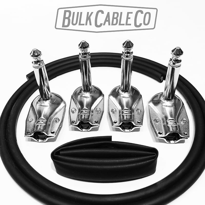 DIY Pedal Board Cable Kit - 2 FX Patch Set - 3 FT Mogami 2319 | Reverb