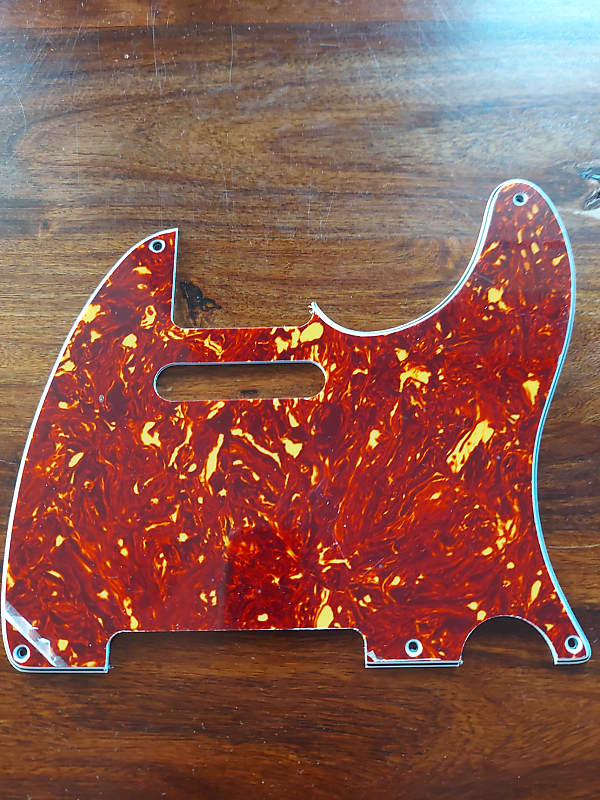 Fender Telecaster 2000s Tortoise 5 Hole 3 Ply Pickguard | Reverb
