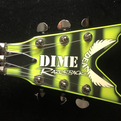 Dean Dimebag Dime Razorback Slime Green Bumblebee 6 String | Reverb