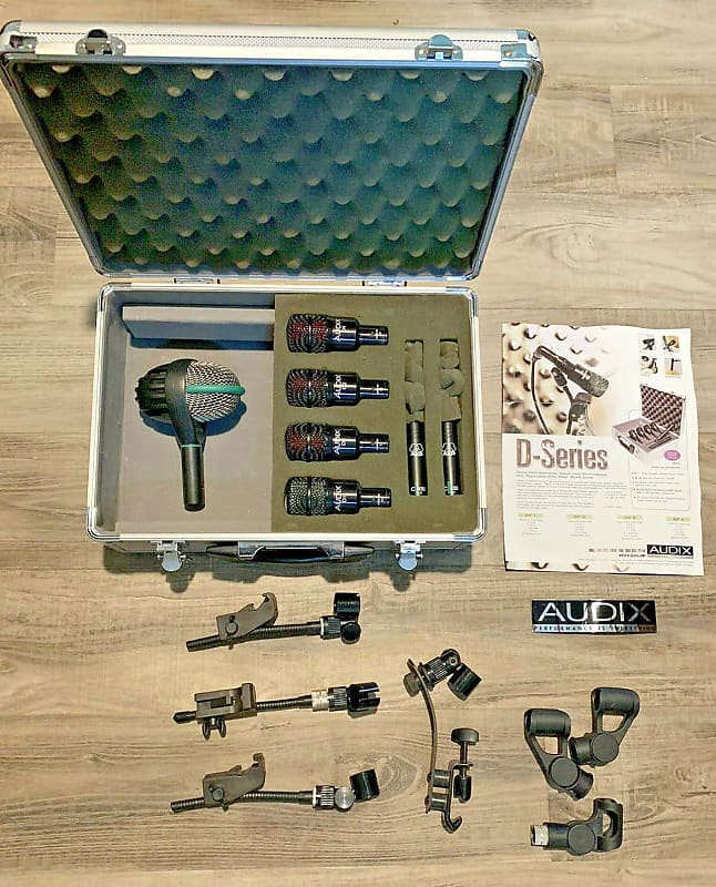 Audix D-Series and AKG Drum 7 Microphone Set w/ clips, | Reverb