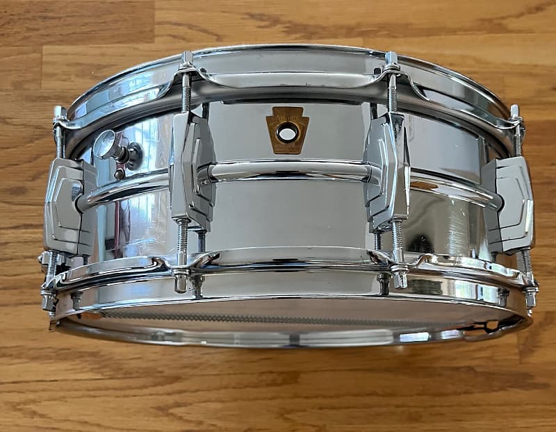 Super Ludwig 400 1961-1962 - Chrome over Brass Snare Drum | Reverb