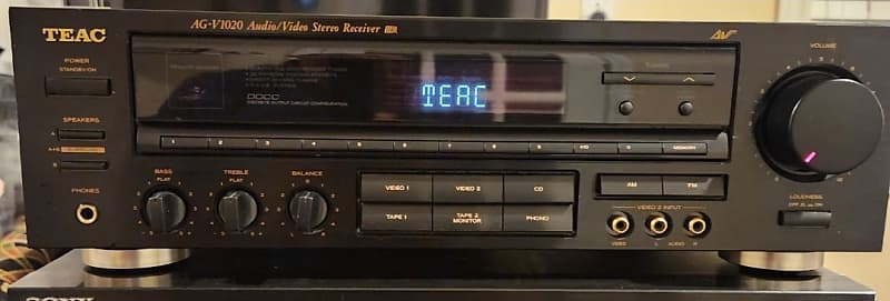 TEAC Vintage TEAC AG-V1020 Audio Video Stereo Receiver 80s | Reverb