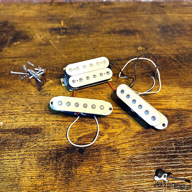 Economy S-Style HSS Pickup Set (2000s - Aged White) | Reverb