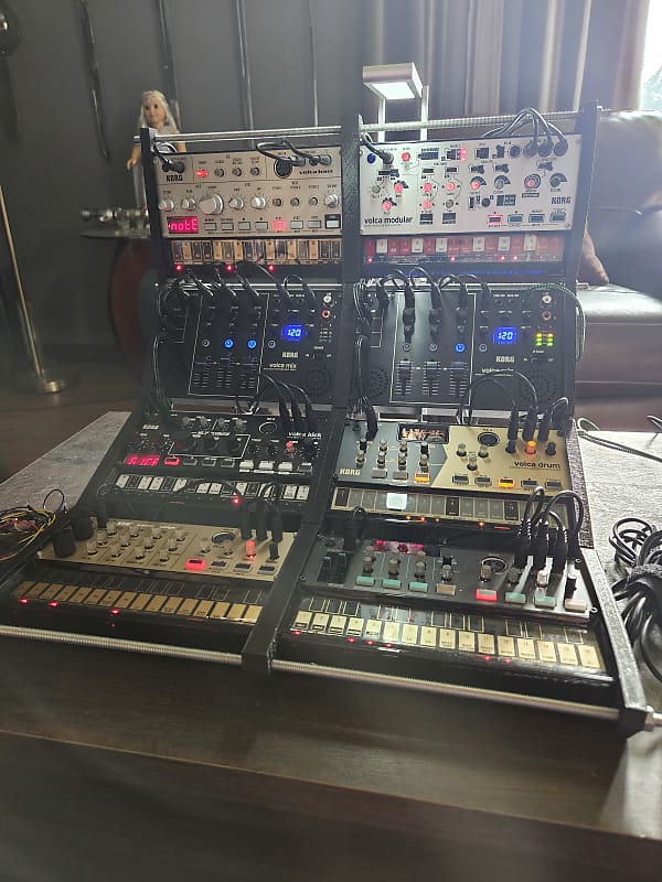 Korg Volca Set with Rack: Drums, Kick, Keys, FM, Modular, | Reverb