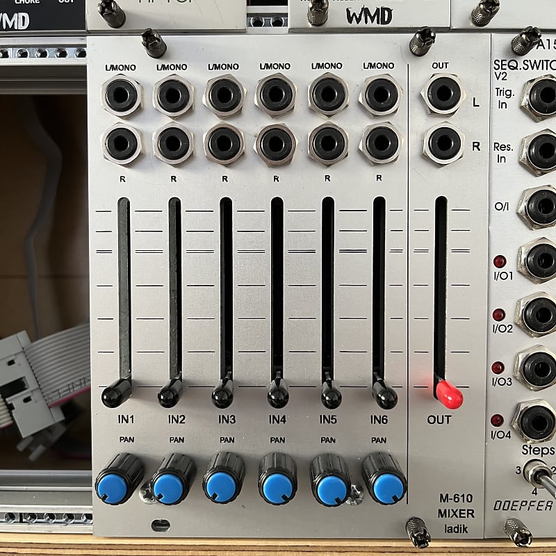 Ladik M-610 6ch stereo slider mixer 2020s - Aluminium | Reverb