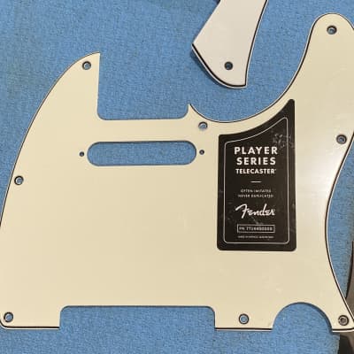 GENUINE Fender Telecaster 8-Hole Pickguard 3-Ply Parchment | Reverb