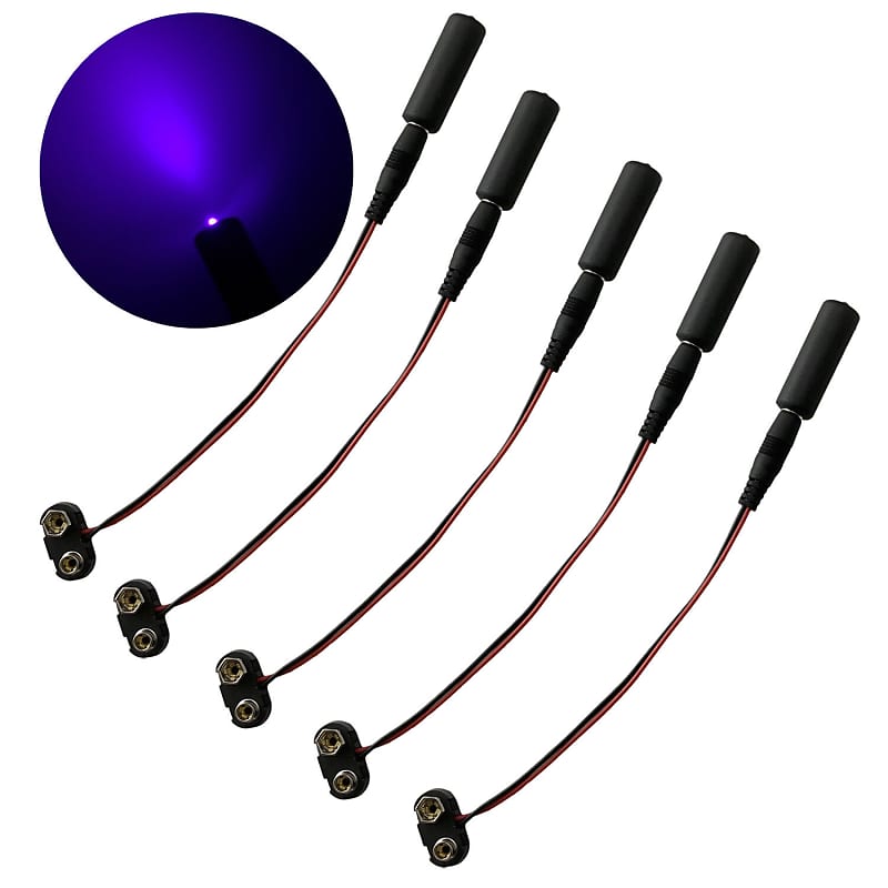 Blacklight Led 405Nm Violet 9V Micro Effects Lights For Props | Reverb