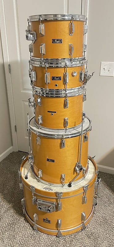 Vintage Pearl drum set maple shells 70’s-80’s Natural | Reverb