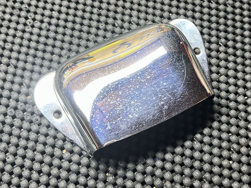 Fender Precision Bass bridge cover 1966 Chrome | Reverb