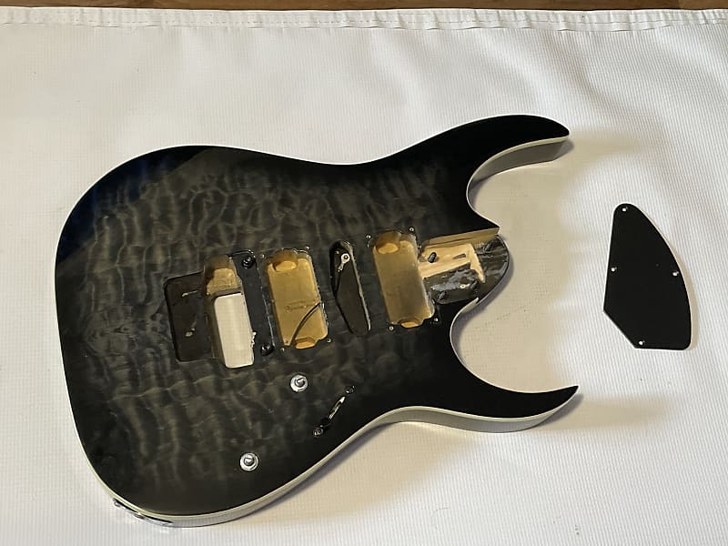 2000's Indonesian Ibanez RG4EX1 Transparent Gray Burst Bound | Reverb