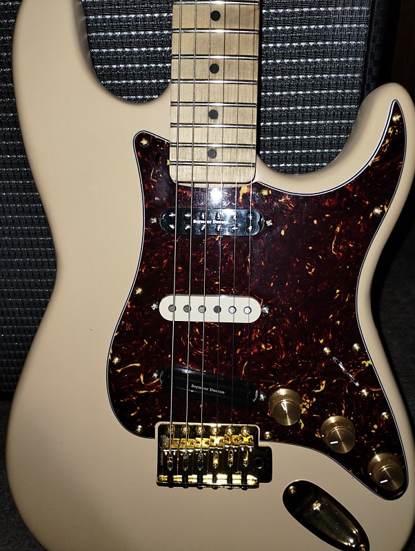 Stratocaster By SG Stratocaster 2022 Sand Color With Red | Reverb
