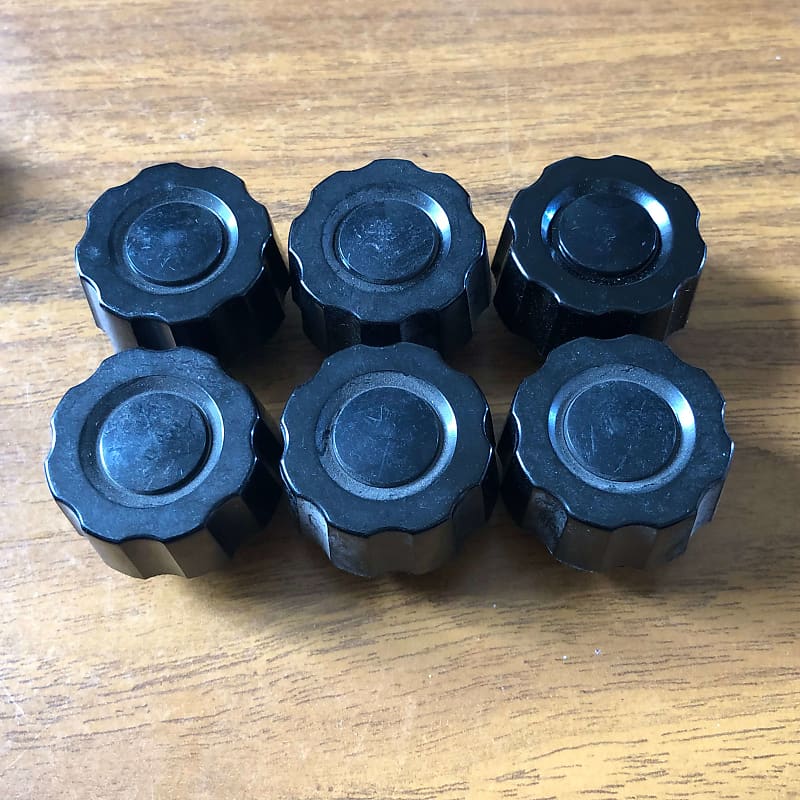 set of 6 Vintage bulgin amplifier control knobs - NOS | Reverb UK