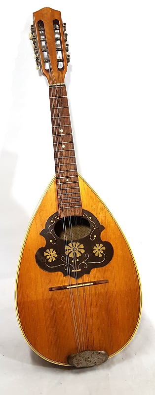 Vintage Antique Handmade 8-String Bowl Back Mandolin Folk | Reverb