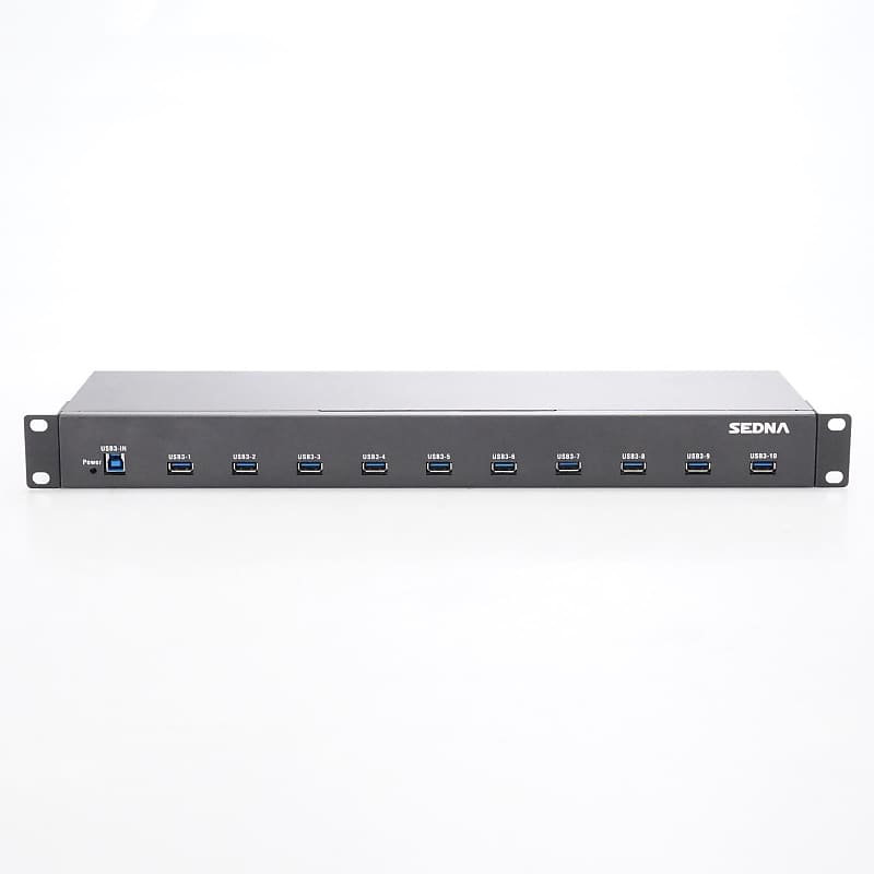 SEDNA Rack Mount USB 3.0 Port Hub 5GBPS 10x USB A 3.0 #52633 | Reverb
