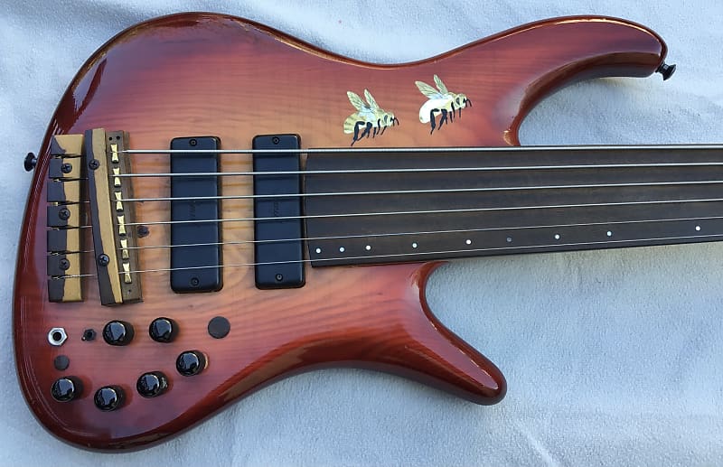 Kenneth Lawrence Custom 6 String Fretless Bass w/ Piezo & | Reverb