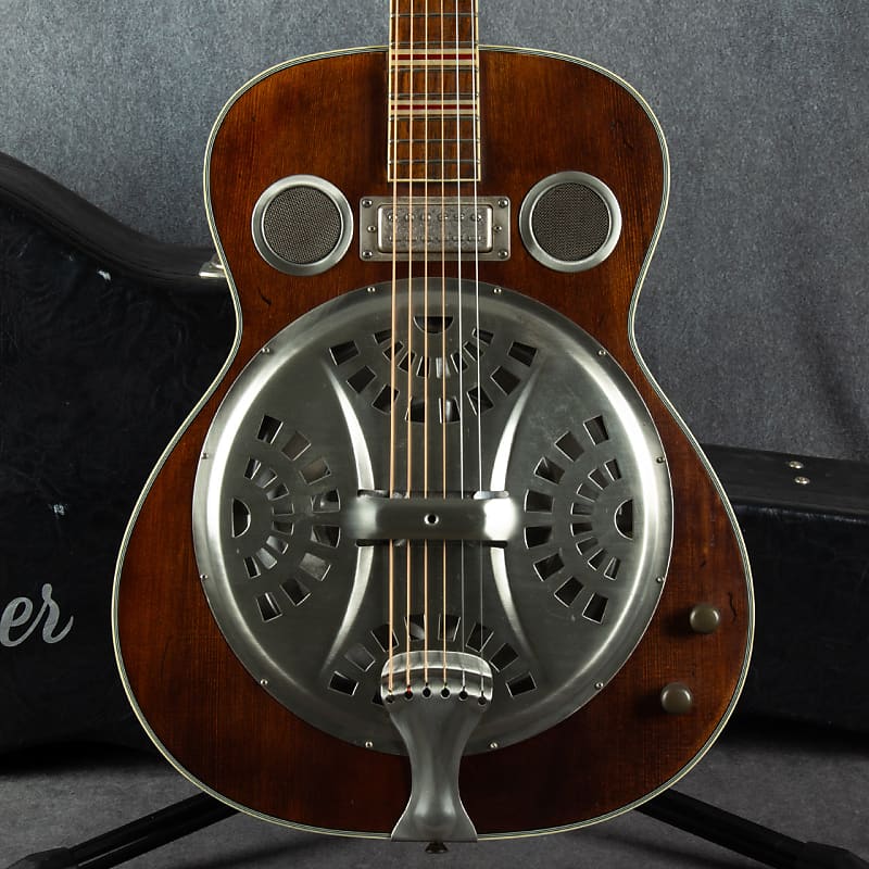 Hofner HCT-RG Electric Resonator - Natural - Hard Case - 2nd | Reverb