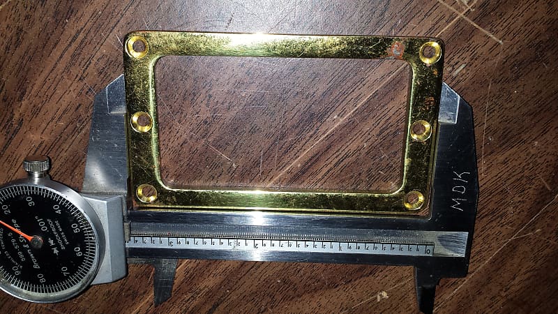 Brass humbucking pickup ring #1 80's | Reverb