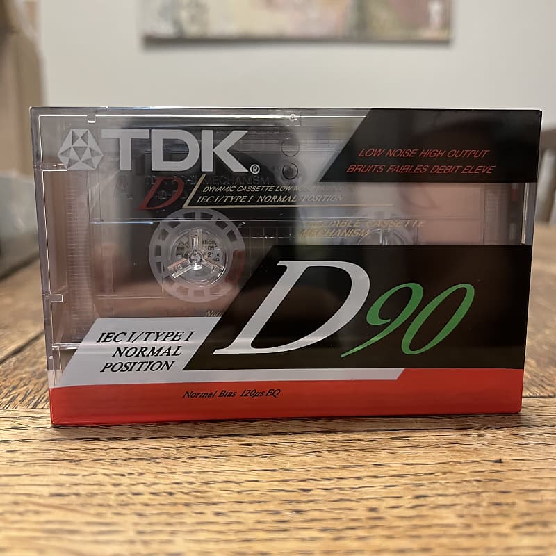 TDK D90 Type 1 Normal Position Cassette 1980’s - Clear | Reverb