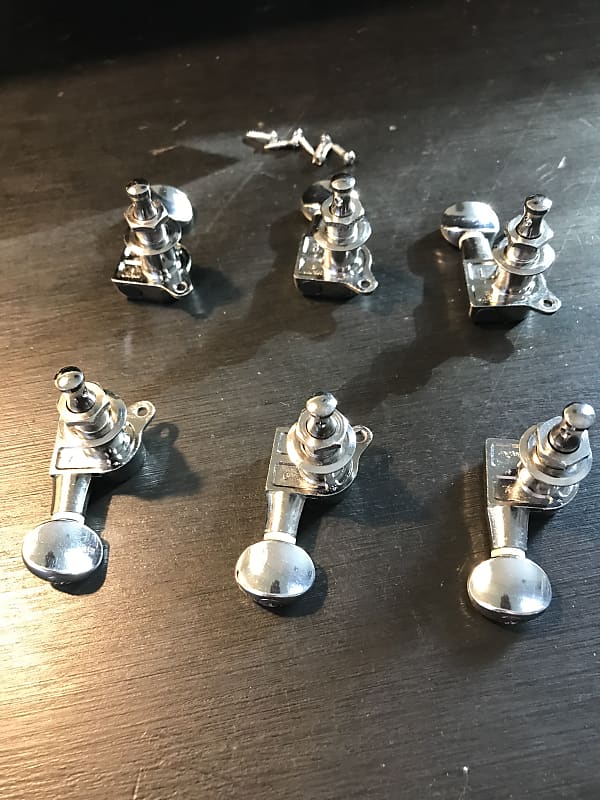 Gotoh 3x3 Mini Tuners W Oval Buttons Chrome Reverb