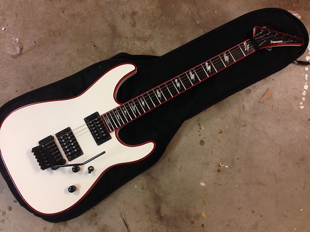 80s Fernandes The Function Super Strat White Red Binding | Reverb