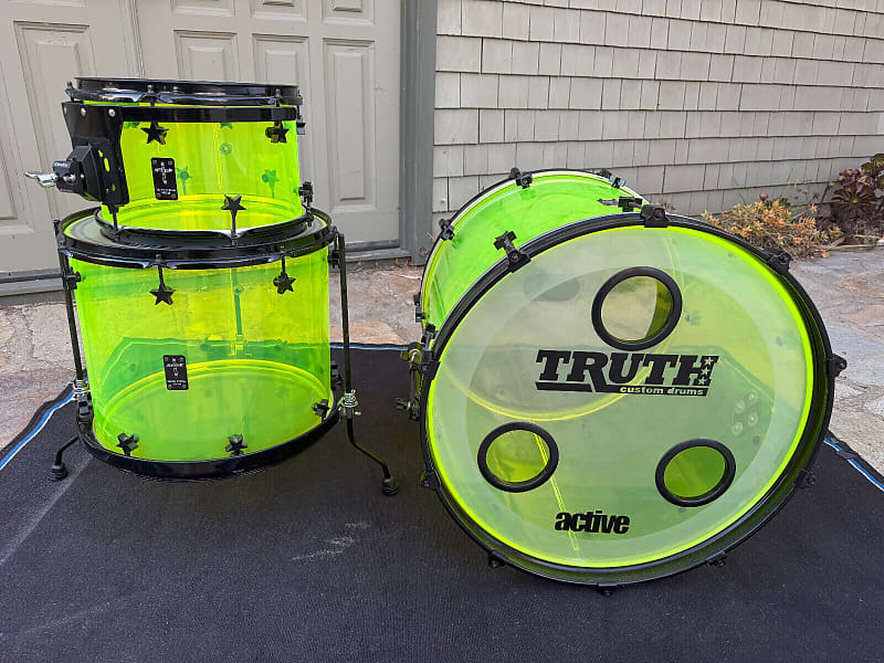 Truth Custom Shop Acrylic 3pc Drum Set kit !!! Loud !! 22x20 | Reverb